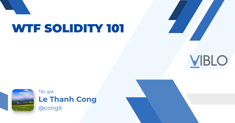 WTF Solidity 101