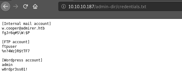 [HTB Write-up] Admirer – kgcg