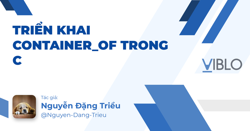 Triển khai container_of trong C