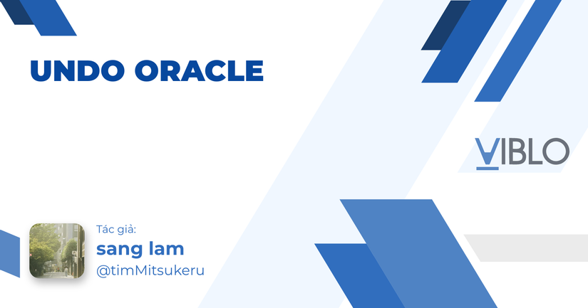 UNDO ORACLE UNDO ORACLE