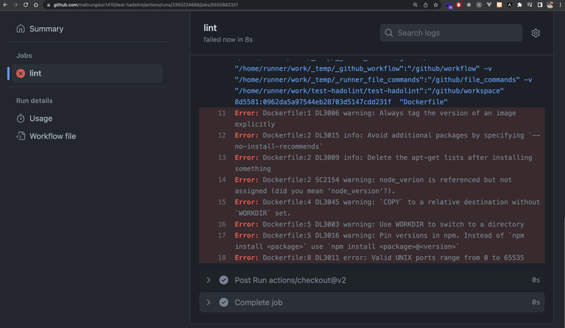 Lint Dockerfile Với Hadolint Viblo