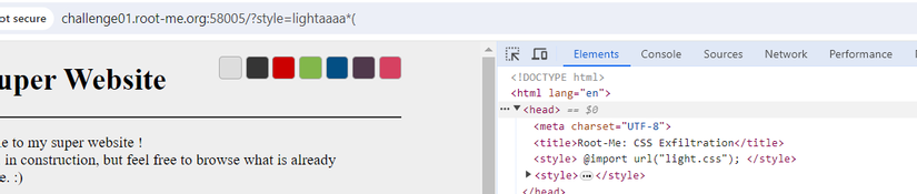 [Write up] CSS - Exfiltration root me - Viblo