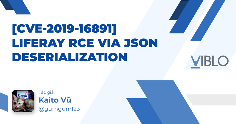 [CVE-2019-16891] Liferay RCE via JSON Deserialization