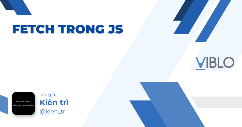 Fetch trong JS