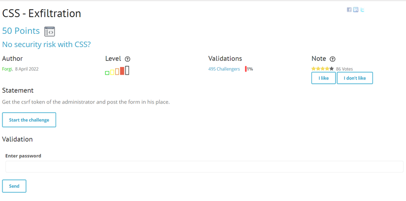 [Write up] CSS - Exfiltration root me - Viblo