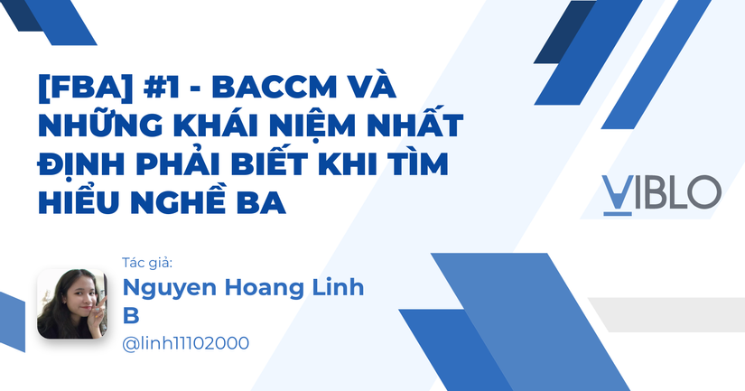 [FBA] #1 - BACCM và những khái niệm nhất định phải biết khi tìm hiểu nghề BA