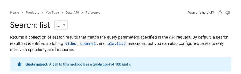 Oauth2 and Youtube channel's videos crawler