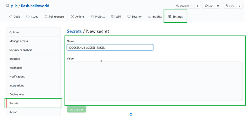 Github Actions Tutorials: Setup Docker Hub + Github Workflow CI / CD ...