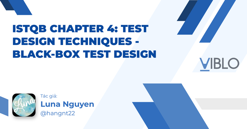 ISTQB CHAPTER 4: Test Design Techniques - Black-box test design
