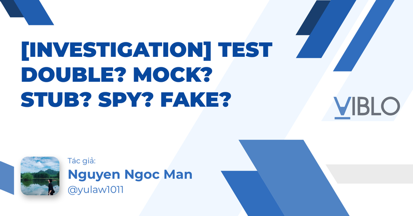 [investigation] Test Double Mock Stub Spy Fake