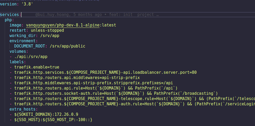 Docker compose file có gì