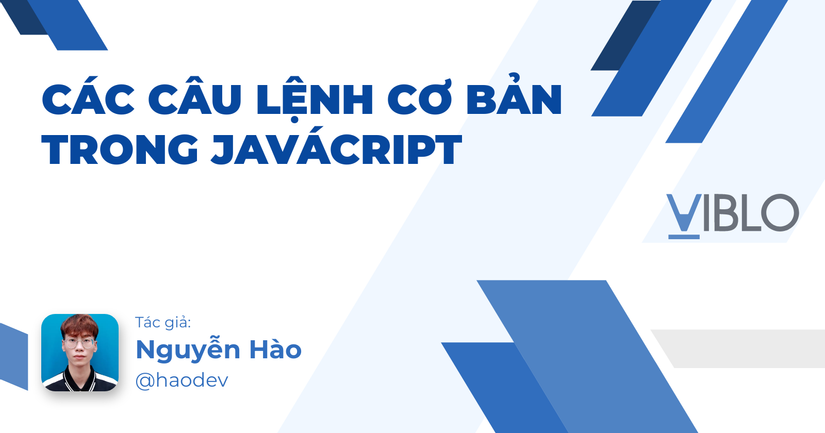 Các câu lệnh cơ bản trong Javascript