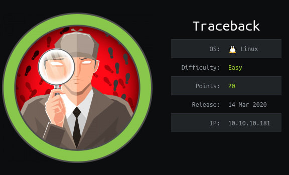 [HTB Write-up] Traceback – kgcg
