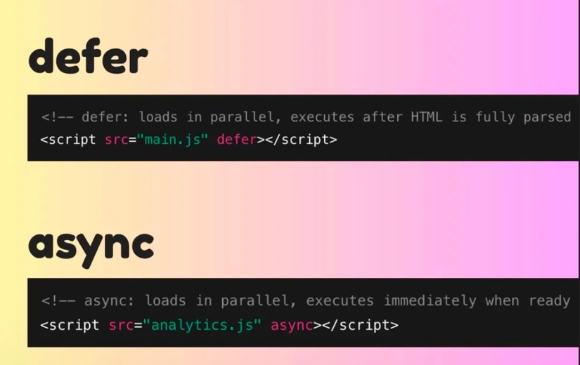 🧠 Hiểu rõ async, defer và cách import trong HTML