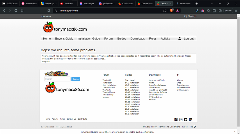 Tonymacx86 problem - Viblo