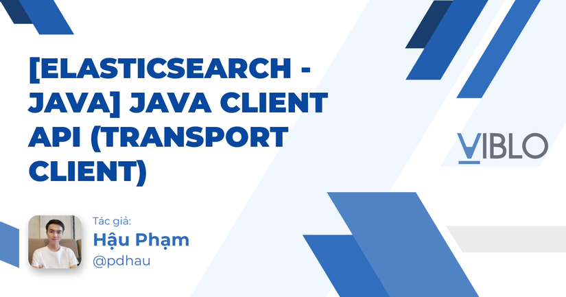 Elasticsearch Java Java Client Api Transport Client