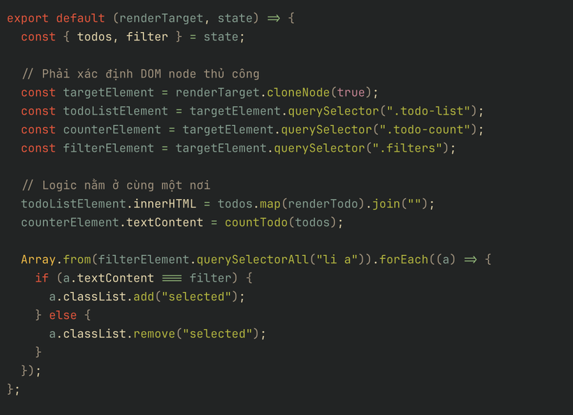 Series Web app không dùng framework: Bài 1 Pure JS client-side rendering