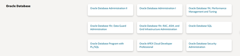 Thi Chứng Chỉ Oracle - Các thông tin về chứng chỉ Oracle - Oracle Database