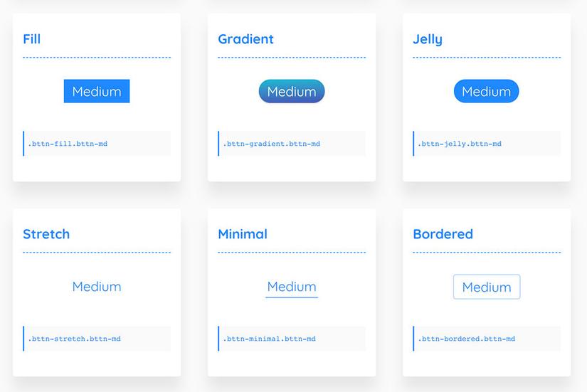 Bttn.css – Awesome CSS Buttons Dưới 4Kb