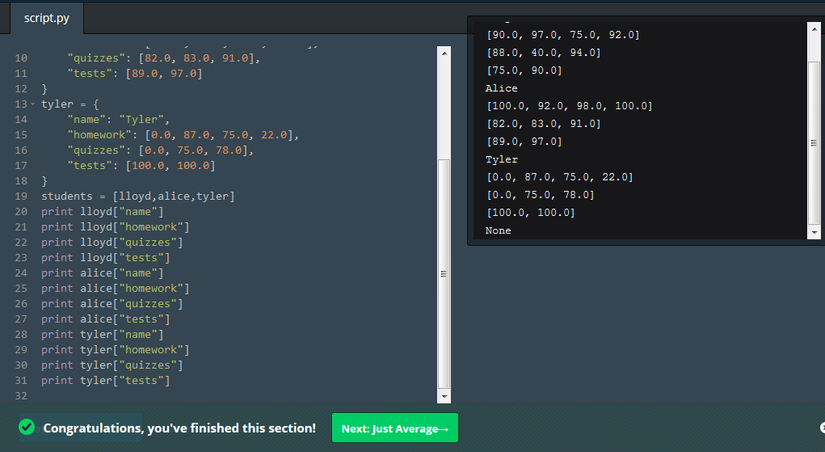Python For Beginner GPA Calculator Sample