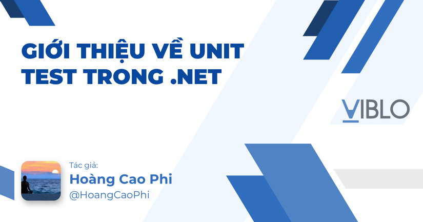 01. Giới thiệu về Unit Test trong .NET