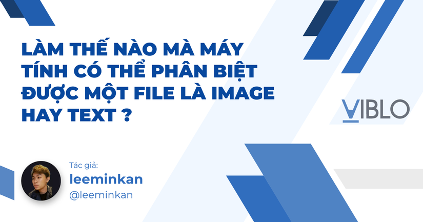Làm thế nào mà máy tính có thể phân biệt được một file là image hay text