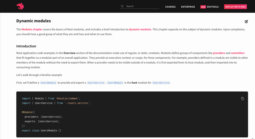 Dynamic Module – 3 khái niệm cần nhớ trong NestJS
