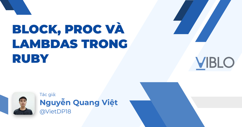 Block, Proc và Lambdas trong Ruby