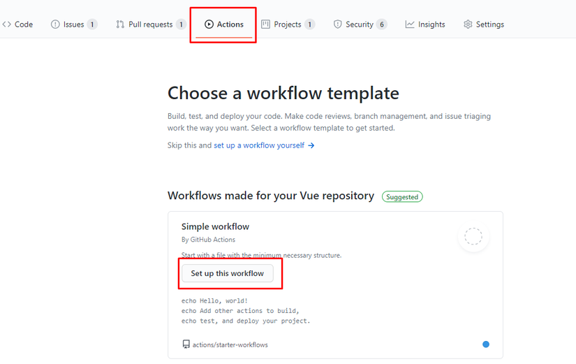 Cấu hình CI/CD với Github (phần 2): Tạo một workflow bằng git actions