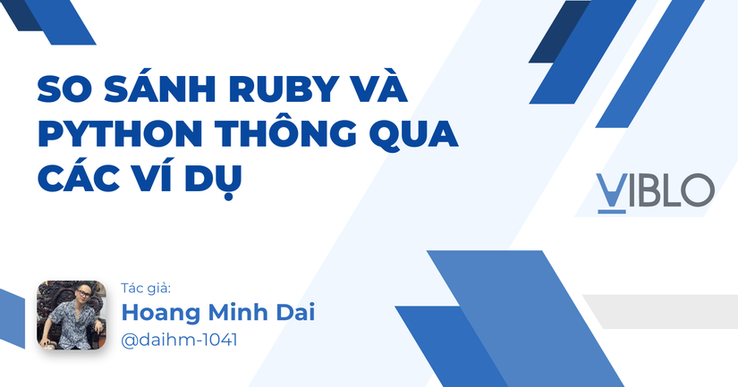 So sánh Ruby và Python thông qua các ví dụ