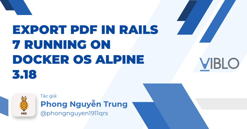 Export PDF in Rails 7 running on Docker OS Alpine 3.18