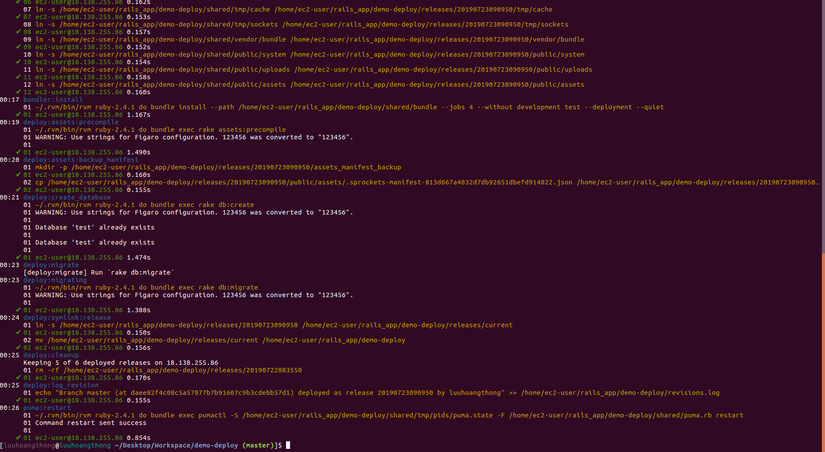 Deploy rails app Capistrano to Amazon Deploy rails app Capistrano to Amazon