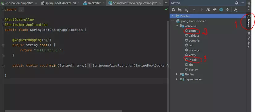 Deploy Spring Boot Application Development Docker Window 10