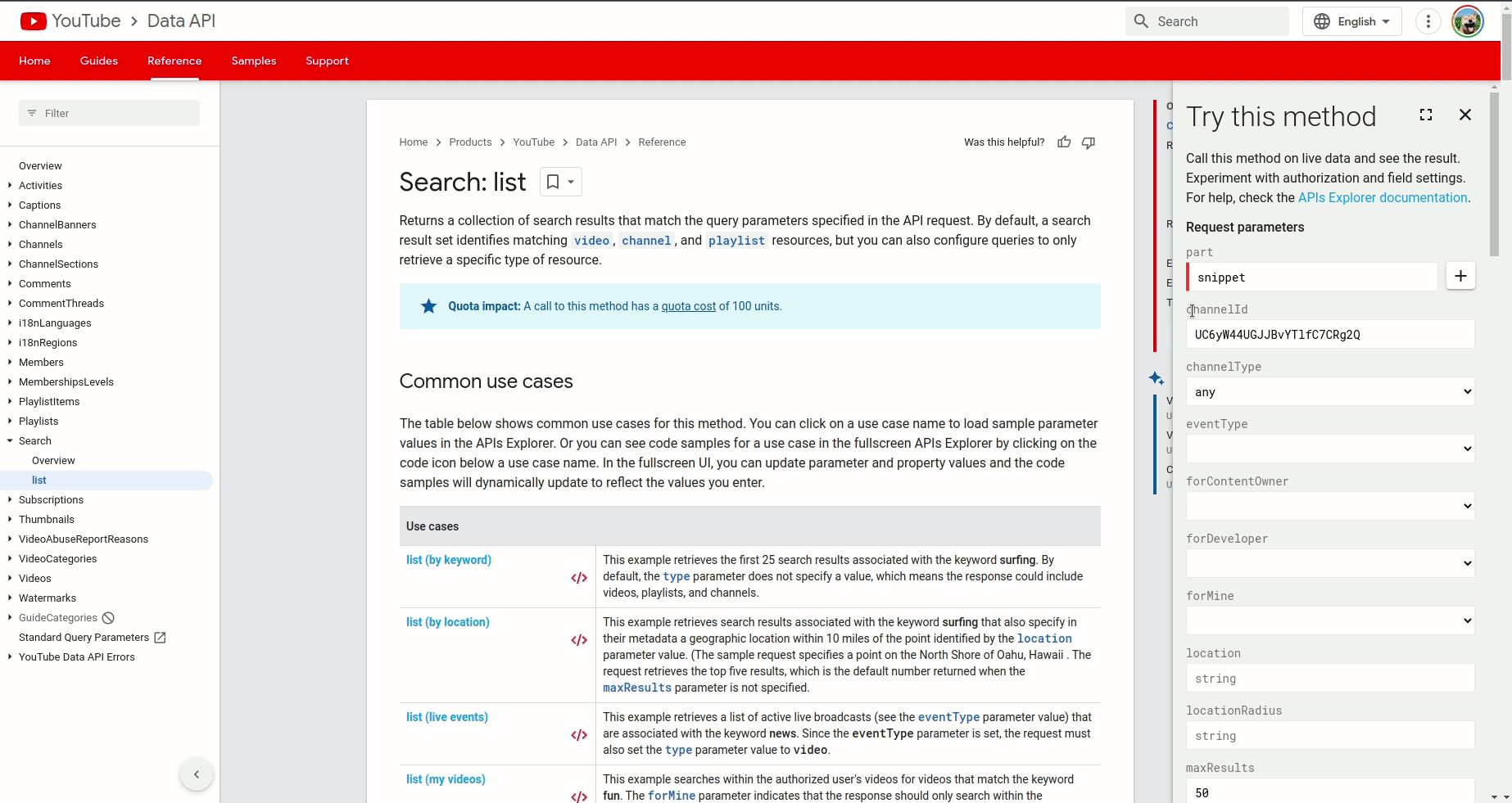 Oauth2 and Youtube channel's videos crawler