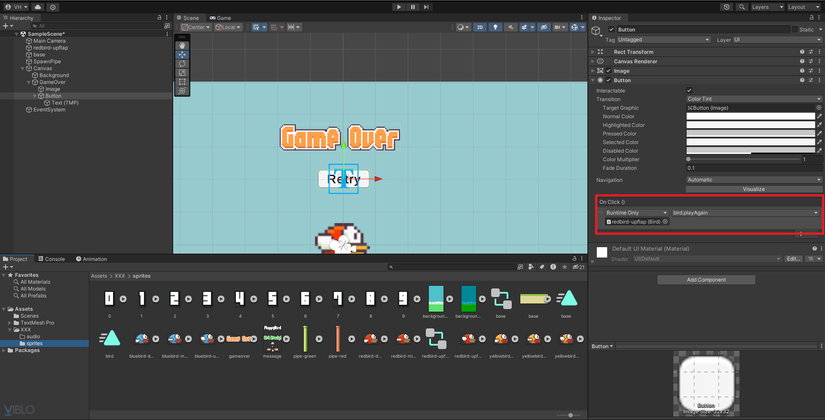 Tập làm game "Flappy X" trong unity