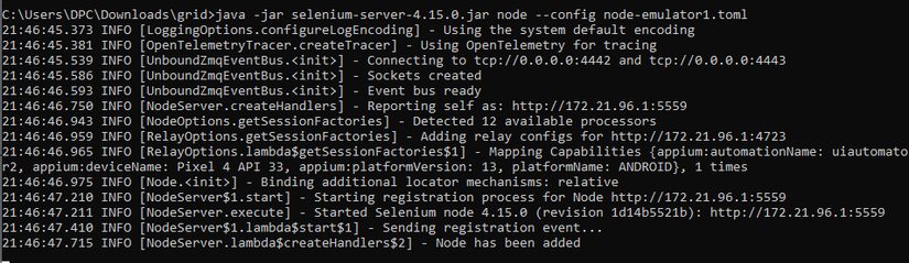 Appium With Selenium Grid 4
