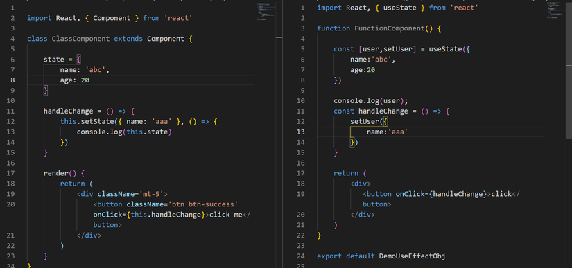 Khác nhau giữa class component và function component - Viblo