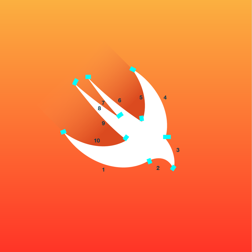 iOs Core Graphics. Ứng dụng CG để vẽ logo Swift