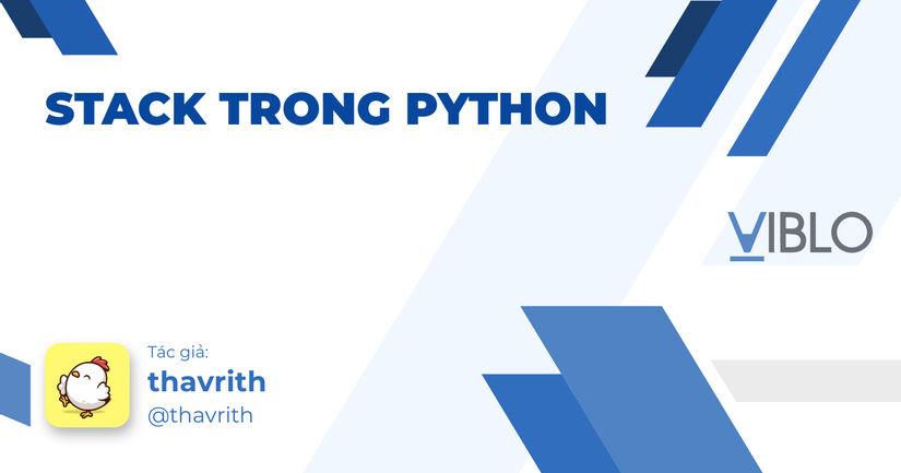 Stack trong Python - Viblo
