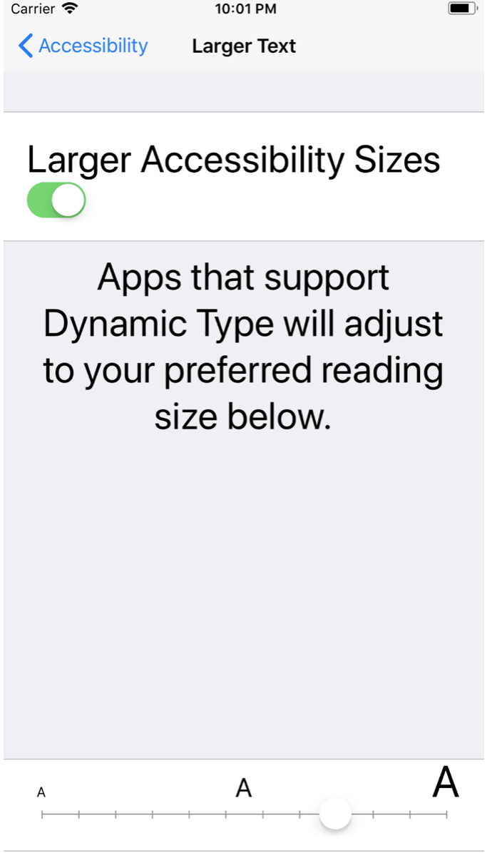 Kích thước text động trong Swift với Dynamic Types