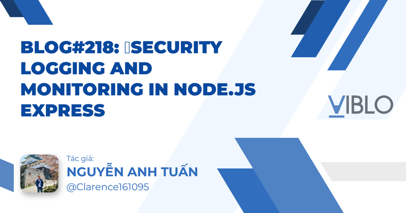 🔐Security Logging and Monitoring in Node.js Express