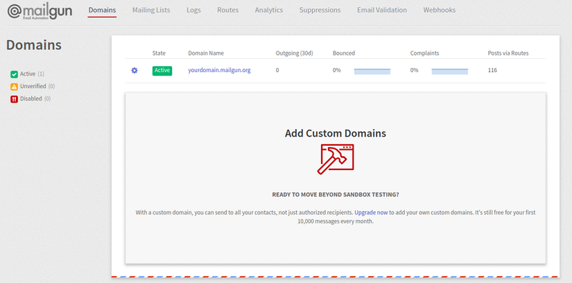 Creating Mail System with Mailgun