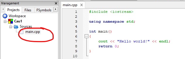 Bài 1_Phần 1. Hướng dẫn cài và sử dụng CodeBlocks