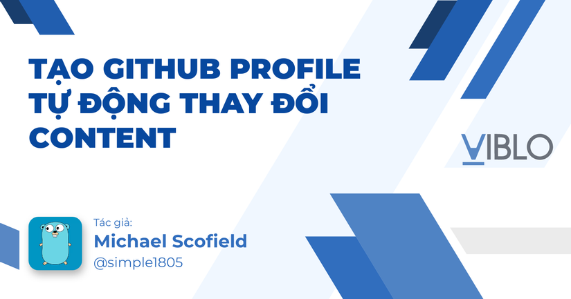 Tạo GitHub Profile tự động thay đổi content