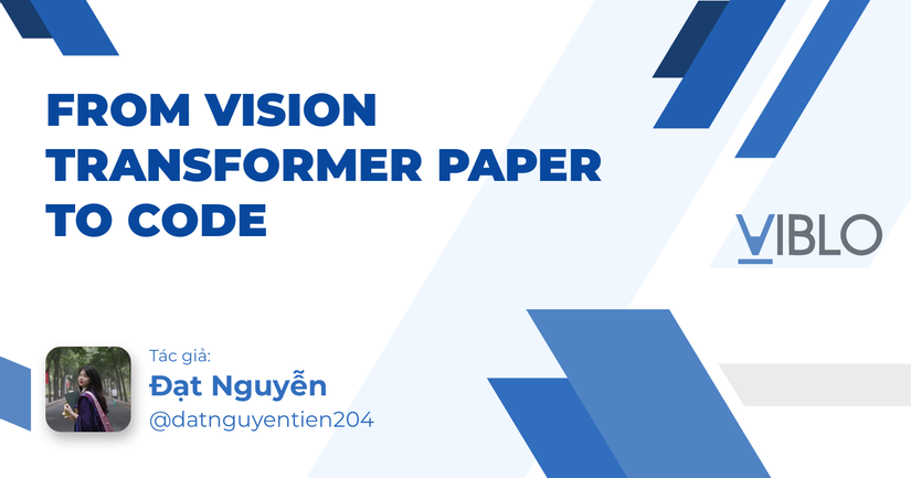 From Vision Transformer Paper to code