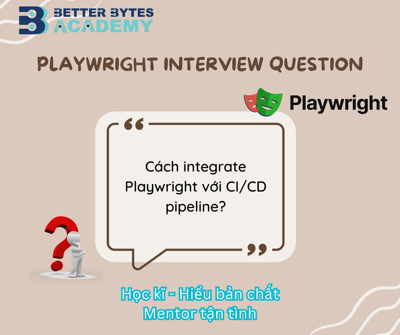[Playwright Interview question #18]: Cách integrate Playwright với CI/CD pipeline?