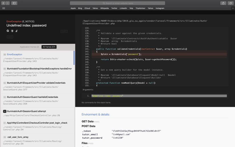 hỏi về đăng nhập trong laravel - Viblo