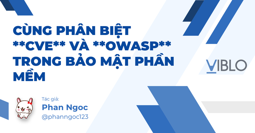 Cùng phân biệt CVE và OWASP trong bảo mật phần mềm