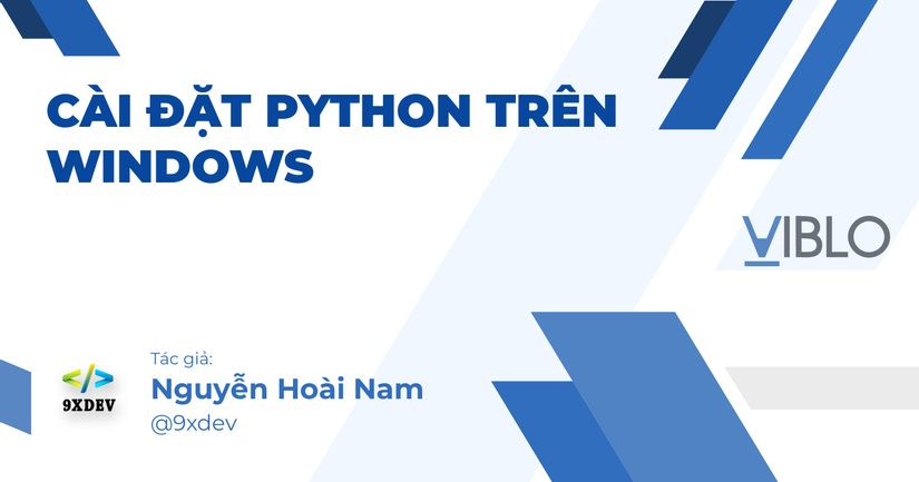 Cài đặt Python trên Windows