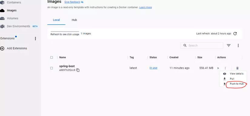Deploy Spring Boot Application Development Docker Window 10